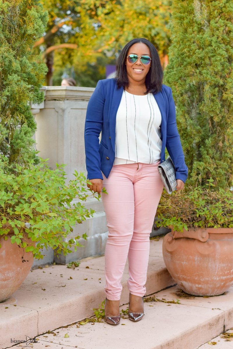 Tips for Styling Blush Jeans - Bianca Dottin - Orlando Fashion Blogger