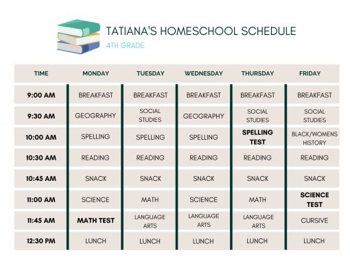How to Make a Daily Homeschool Schedule That Actually Works - Bianca Dottin